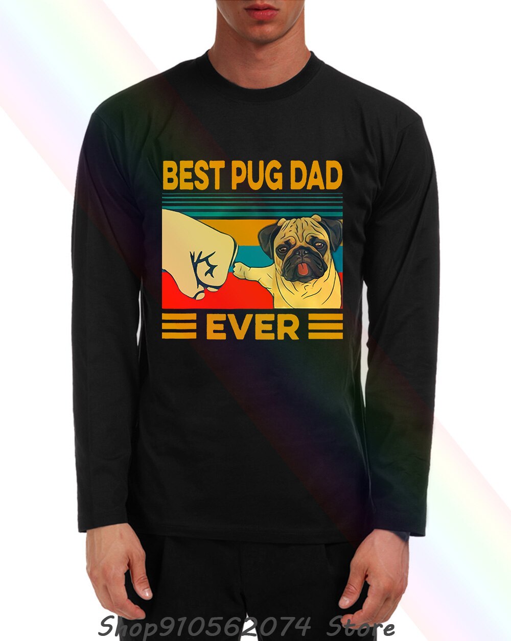 Mops Dad Die Beste Jemals Retro Vintage männer Hal... – Vicedeal