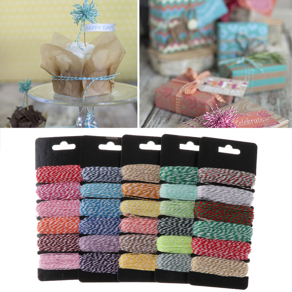 4Ply Color Baker Twine Cotton Rope Thin Mixed Doub... – Vicedeal
