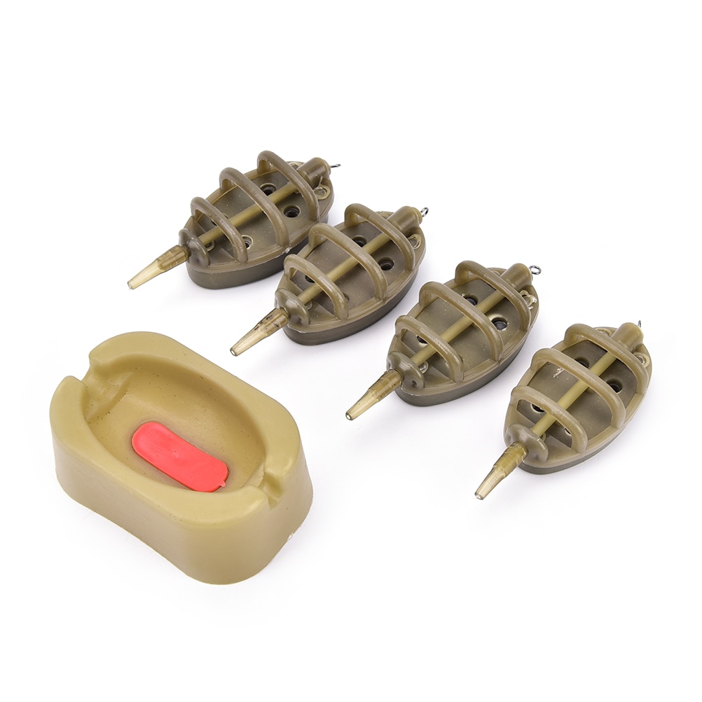 4 PCS Inline Method Feeder Fishing Carp Feeders wi... – Grandado