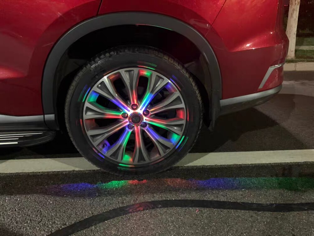 For Car LED solar wheel hub light dazzle color whe... – Grandado