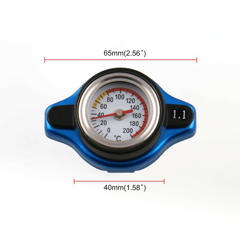 Blue Radiator Cap 1.1BAR Temperature gauge Accesso... – Grandado