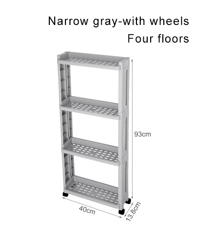 Kitchen Storage Rack For Goods Fridge Side Shelf 2... – Grandado