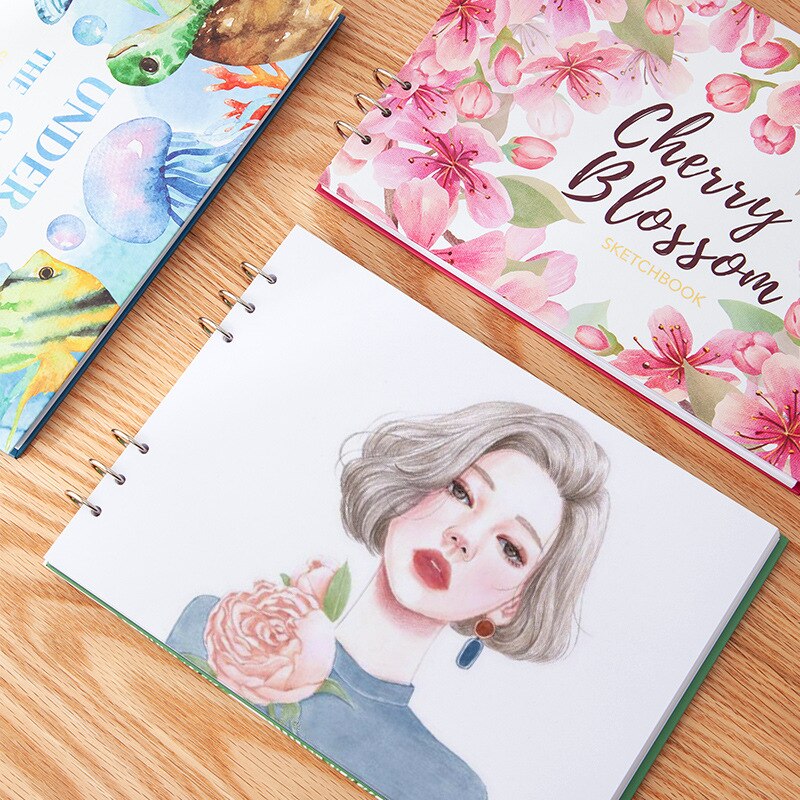 Horizontal Loose-Leaf Hand A4 Art Painting 50 Page... – Grandado