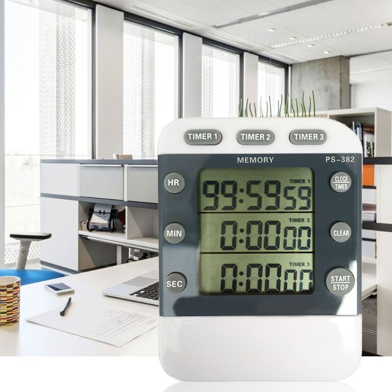 Eectronic 3 Channel Timer Countdown Clock 99 Hours... – Grandado