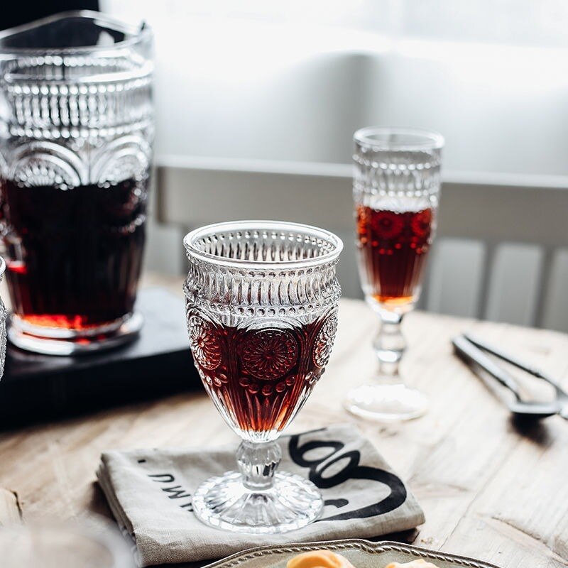 Glass Crystal Cup Milk Tea Retro Champagne Bubble ... – Grandado