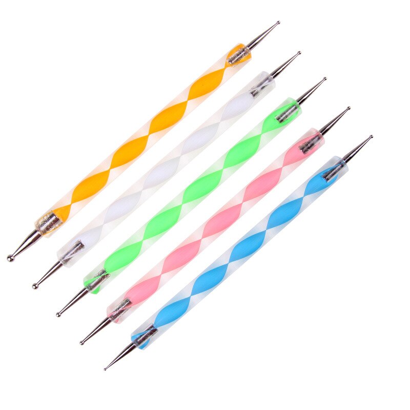 5Pcs Professionele 2-Way Nail Art Puntjes Pennen P... – Vicedeal