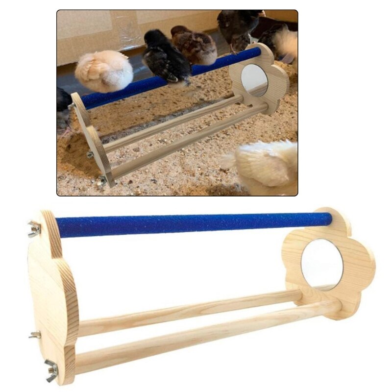 Chicken Perch Triangle Frosted Hen Stand Wood Tabl... – Grandado