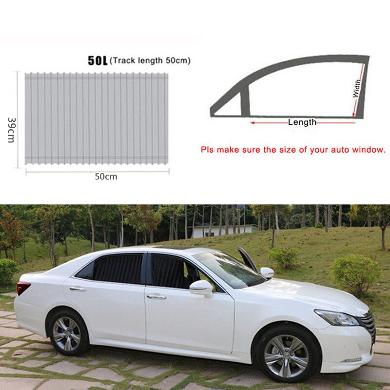 Universal Curtain Auto Car Adjustable Van Visor 50... – Grandado