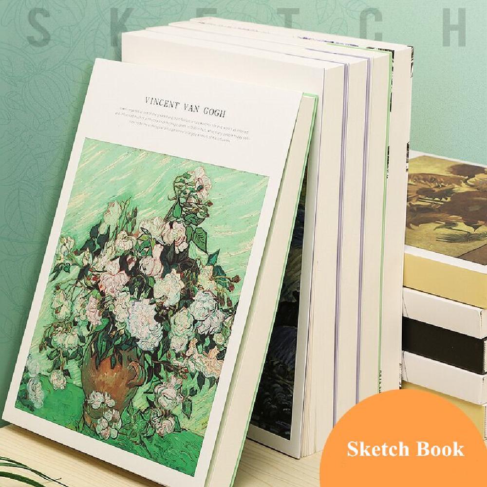 120 Sheets Thicken Beige Paper Sketch Book Student... – Vicedeal