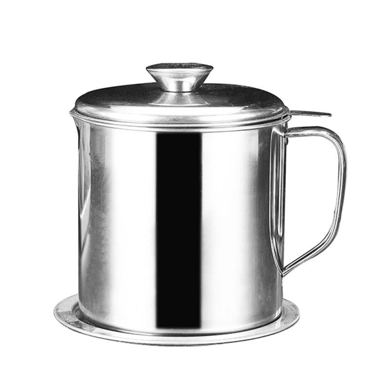 1Pc Stainless Steel Oil Strainer Pot Kettle Contai... – Grandado