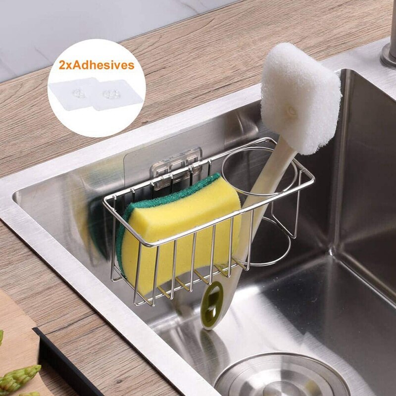 Sink Organizer Caddy Borstel-Spons Houder Voor Goo... – Grandado