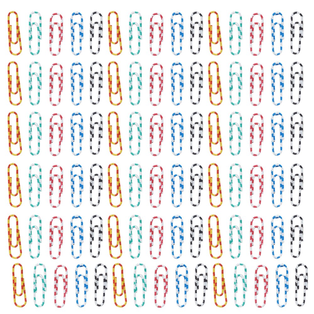 450pcs Zebra Paper Clip Metal Colorful Spring Clip... – Grandado