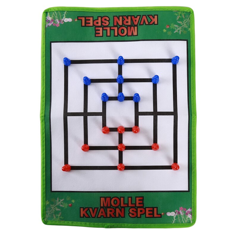 Chessboard Nine Men's Morris Game with Non-woven F... – Grandado