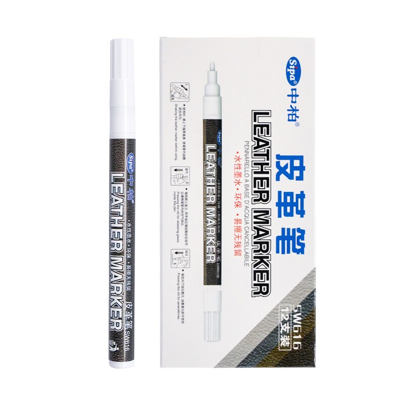 8 color Pen White Erasable Water Leather Marker Pe... – Grandado
