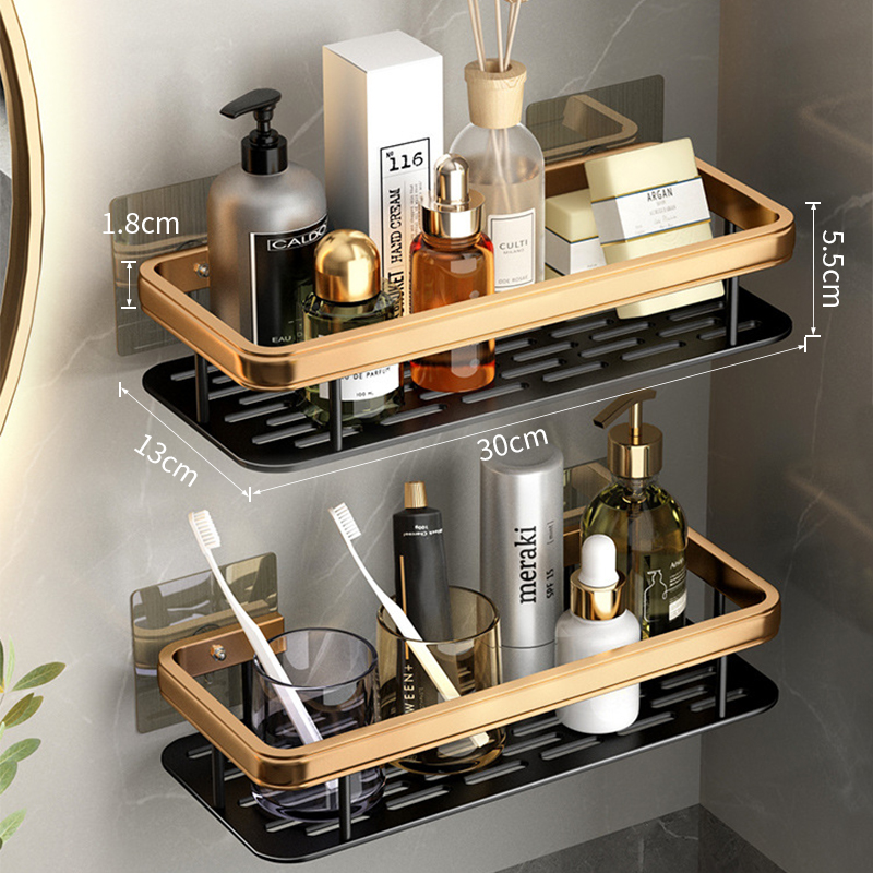 Punch-free Bathroom Shelf Shelves Shampoo Shower S... – Grandado