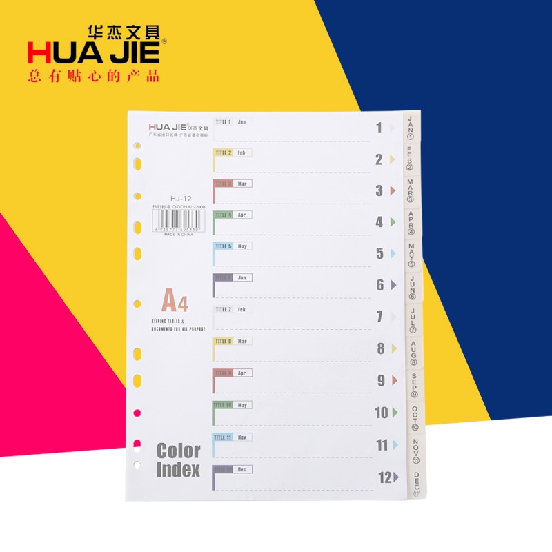 12 pages/package 11 Holes A4 Comix Binder Inner Pa... – Grandado