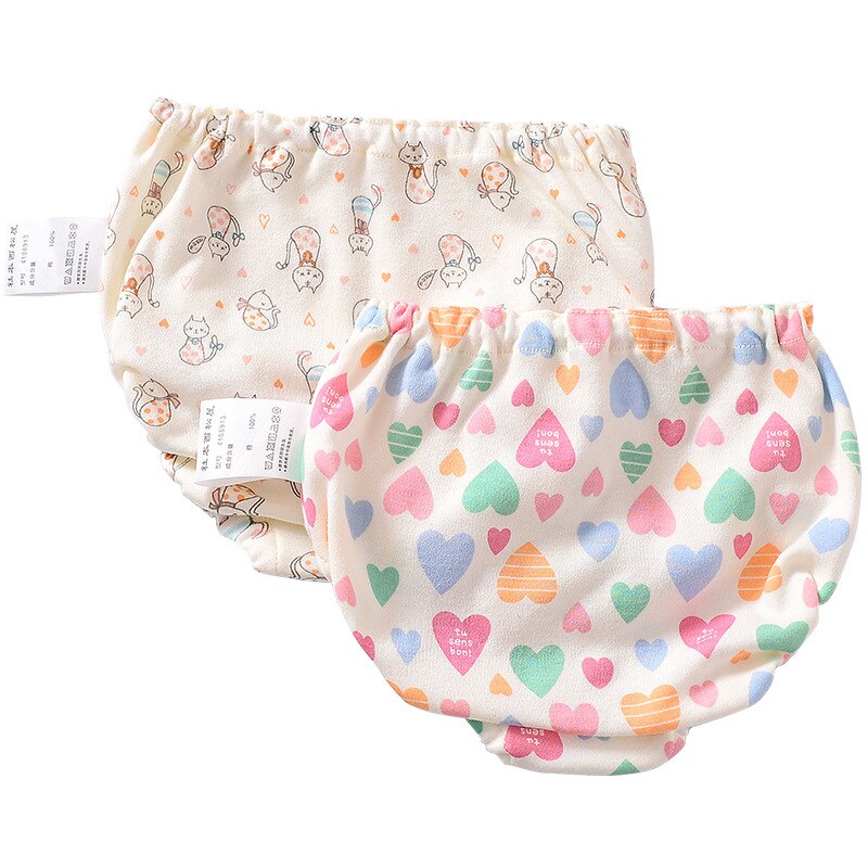 2Pcs Cute Baby Diapers Reusable 2 Layers Nappies C... – Grandado