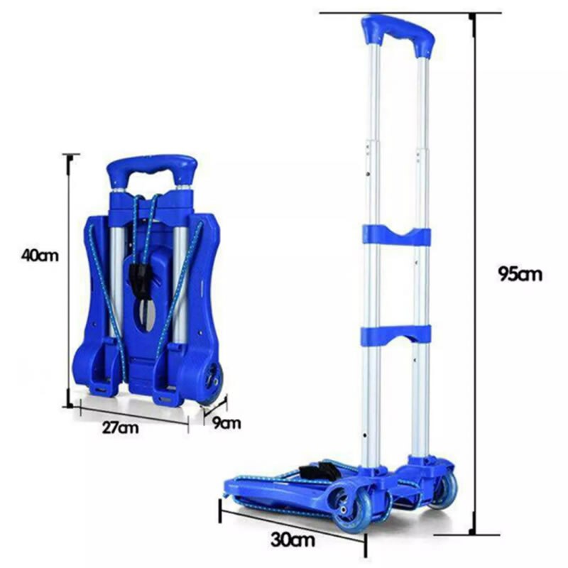 Portable Folding Cart Trolley Car Travel Luggage T... – Grandado