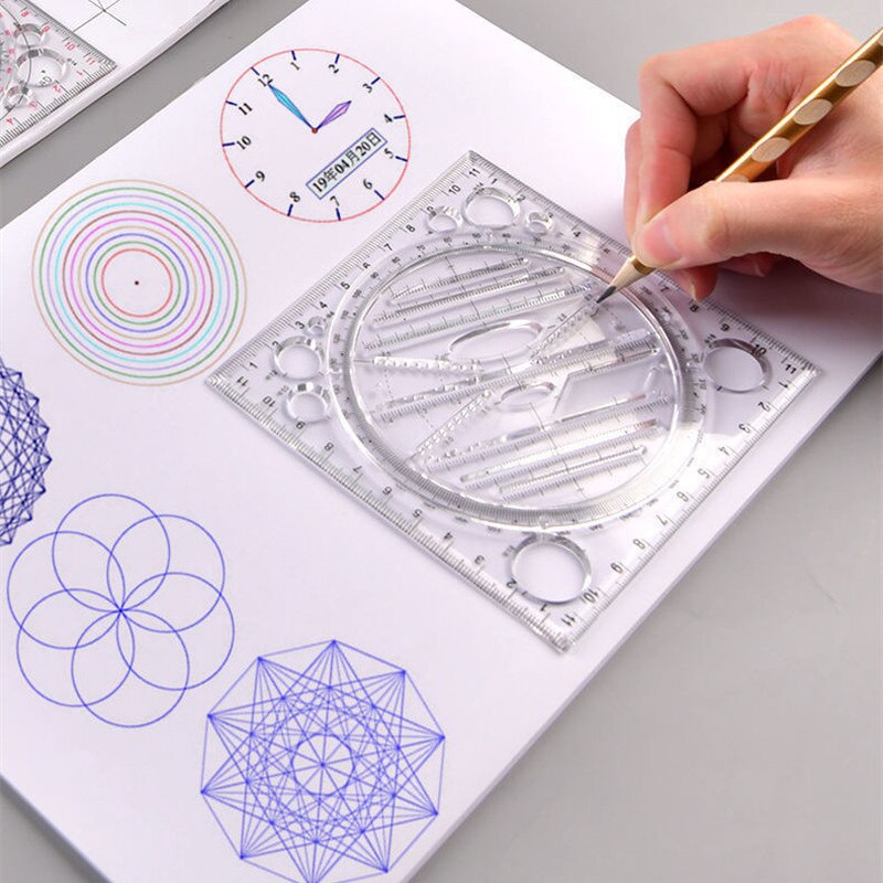 Ruler Set Solid Geometry Ellipse Drawing Icon Rule... – Vicedeal