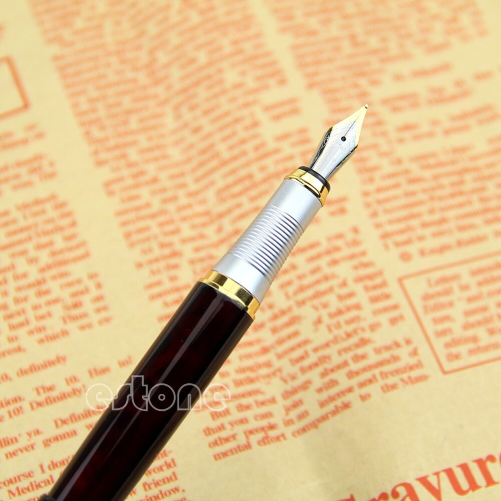 Jinhao X250 Fountain Pen Red Marble Medium Nib Gol... – Grandado