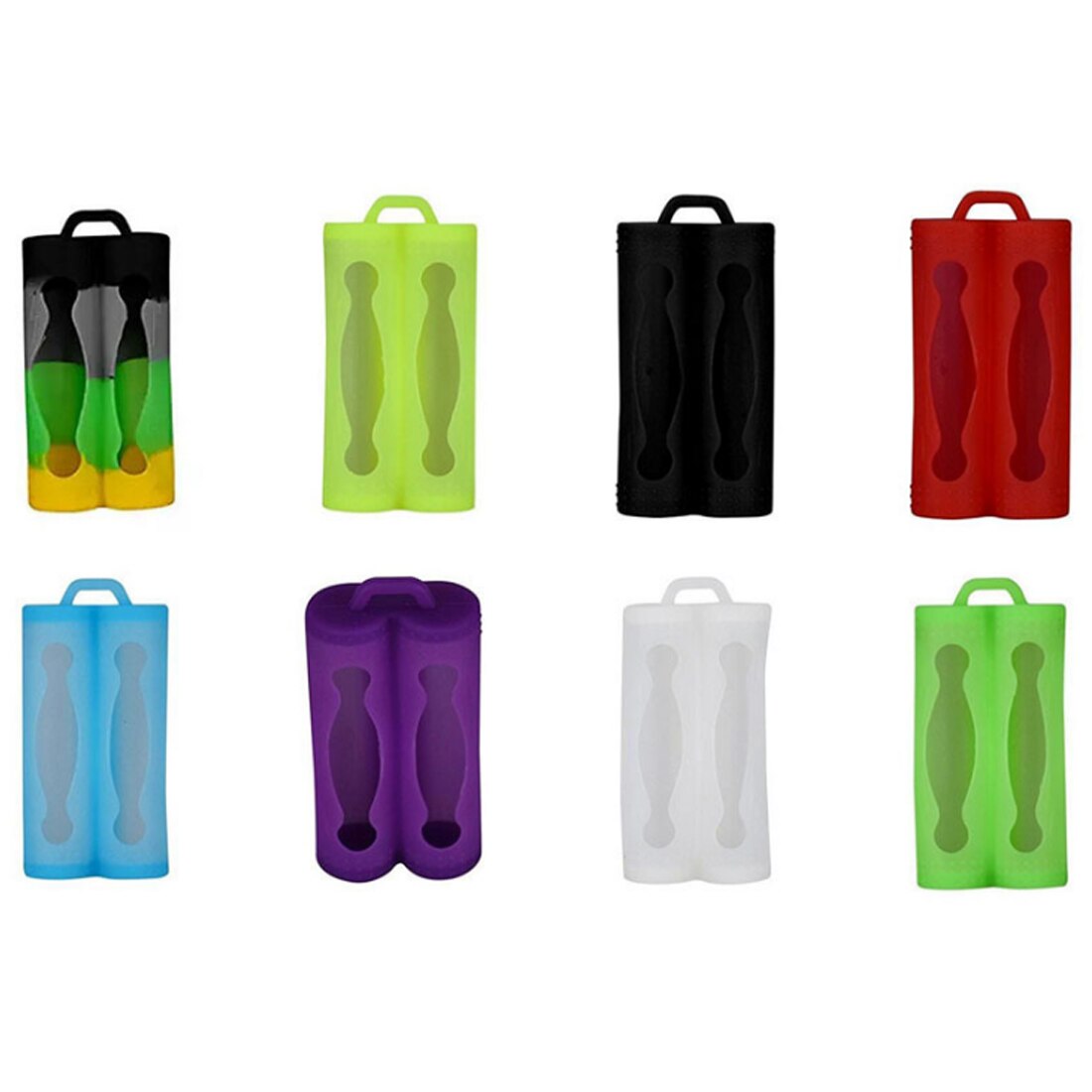 Double Battery Silicone Sleeve For 18650 Battery P... – Vicedeal