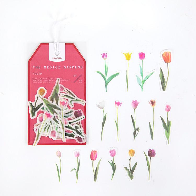 45 Pcs Vintage Bloemen Collectie Washi Sticker Set... – Grandado