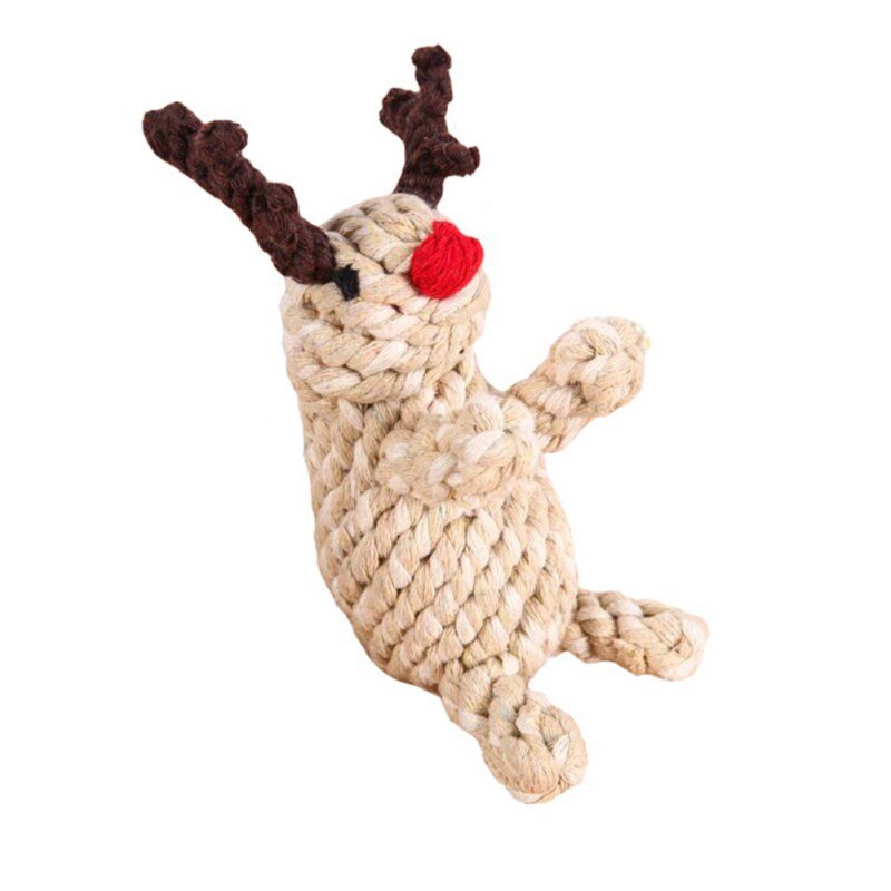 Sika Herten Geweven Touw Kat Chew Speelgoed Voor H... – Vicedeal