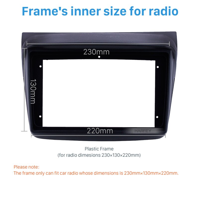 Harfey 9 inch Car Radio Frame for MITSUBISHI PAJER... – Grandado