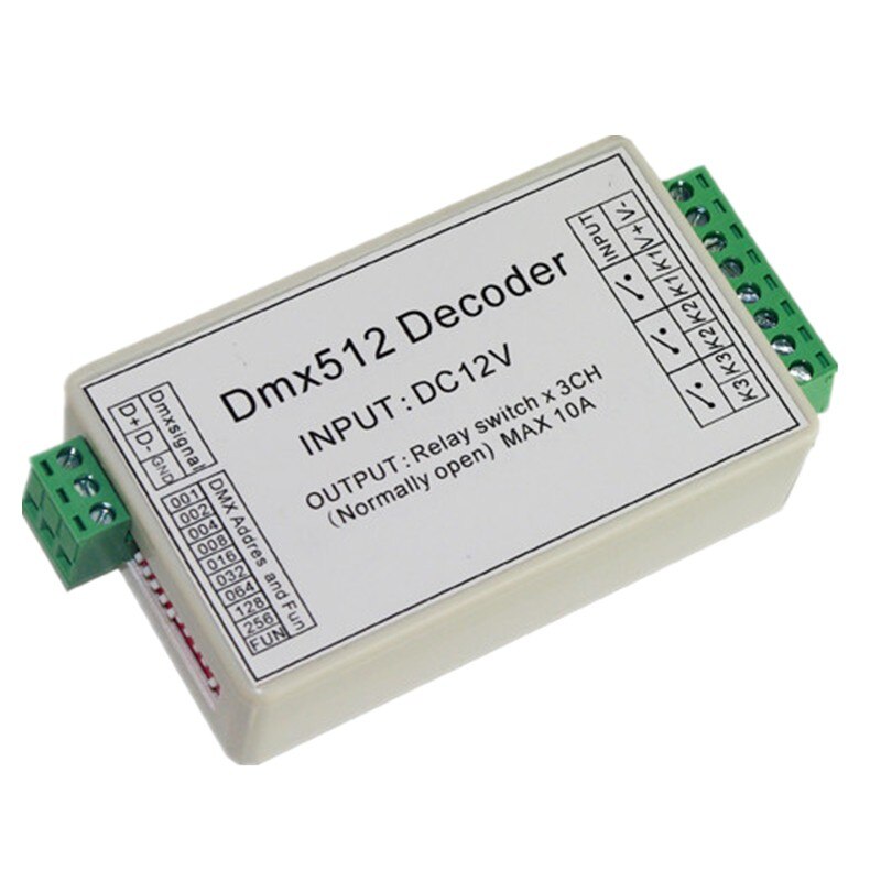 1 Pcs WS-DMX-RELAY-3CH Dmx512 Decoder Relais Ch Dm... – Grandado
