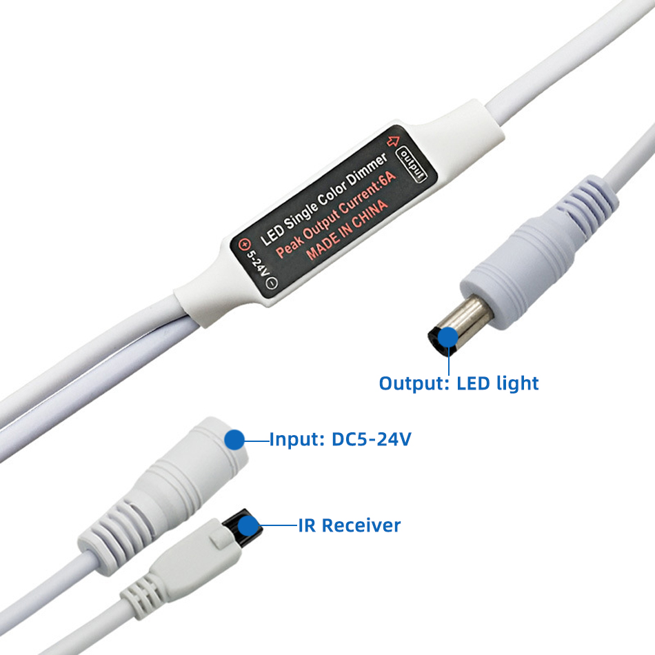 Mini LED Lights Dimmer Regulator 12V 5V 24V 6A RF ... – Grandado