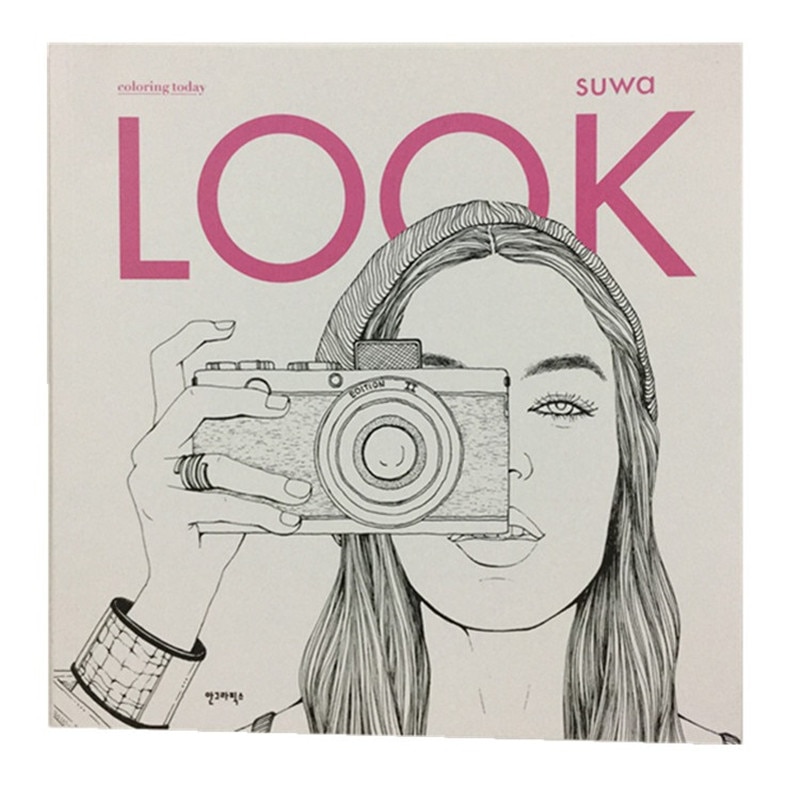 LOOK Coloring Books For Adult Children Girls antis... – Grandado