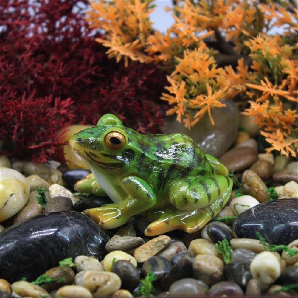 Cute Frog Mini Resin Crafts Fairy Garden Miniature... – Grandado