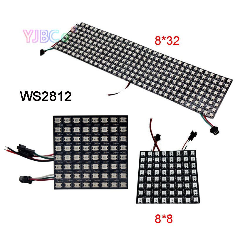 DC5V WS2812B Full Color 5050 RGB Panel Screen 8*8/... – Vicedeal