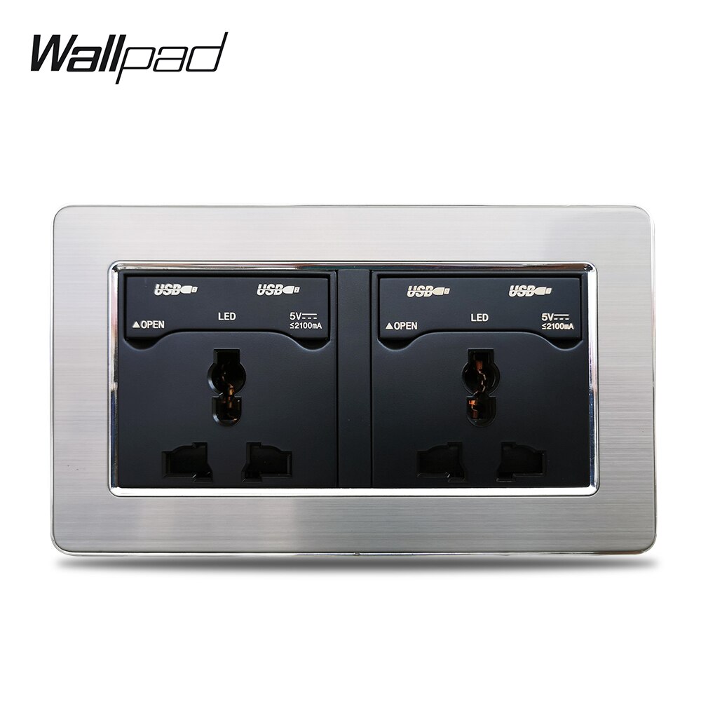 Wallpad S7 Stainless Steel Panel Double Universal ... – Grandado