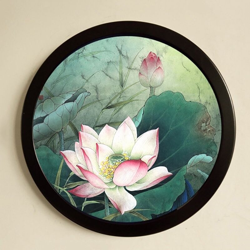 Modern Round Photo Frame Wooden Hanging Picture Ho... – Grandado