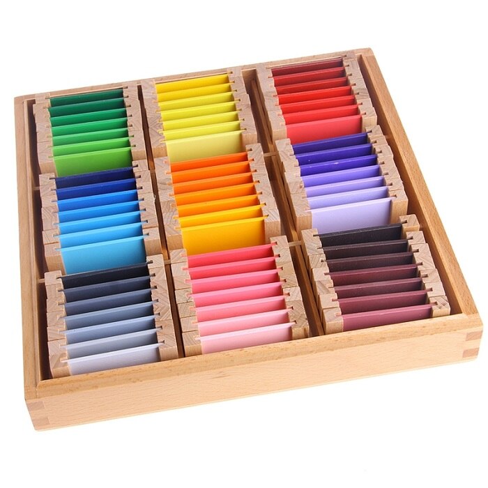 Montessori Sensorial Material Learning Color Table... – Grandado