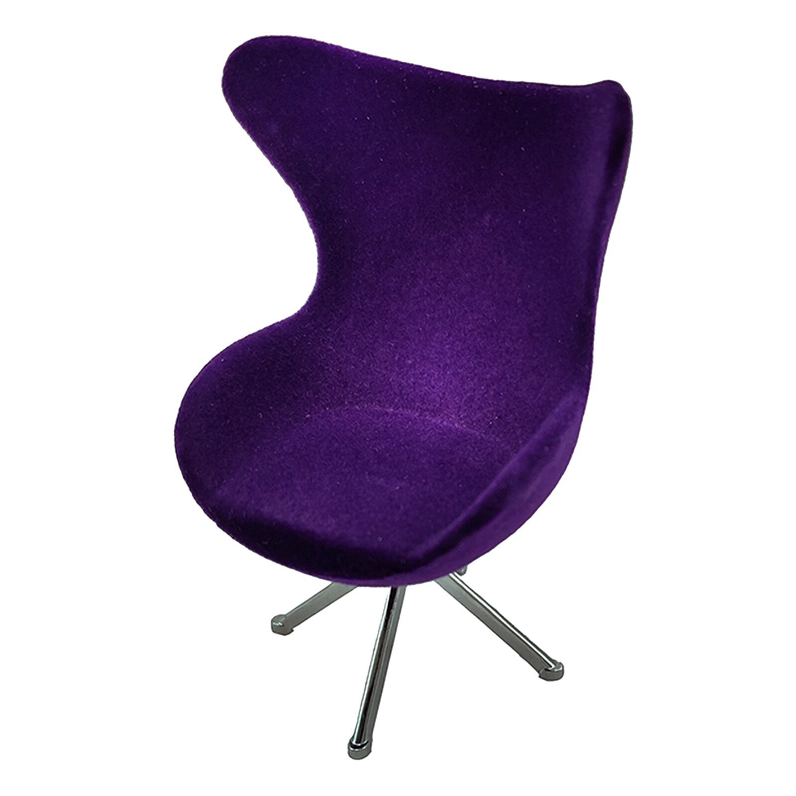 1/12 Scale Dollhouse Purple High Back Flocking Sea... – Vicedeal