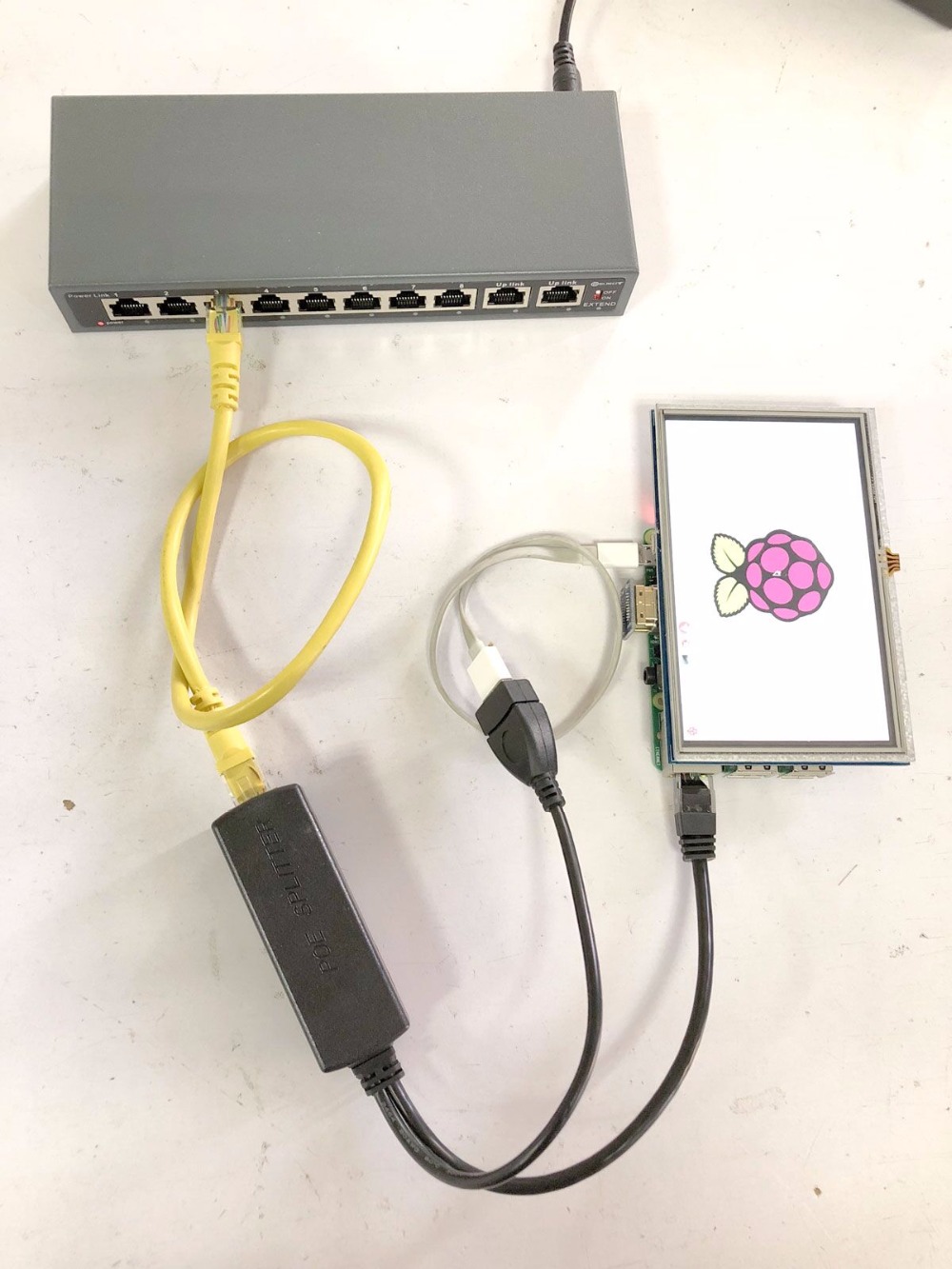 DSLRKIT Active PoE Splitter 48V to 5V 5.2V 2.4A USB TYPE A Female 802 ...