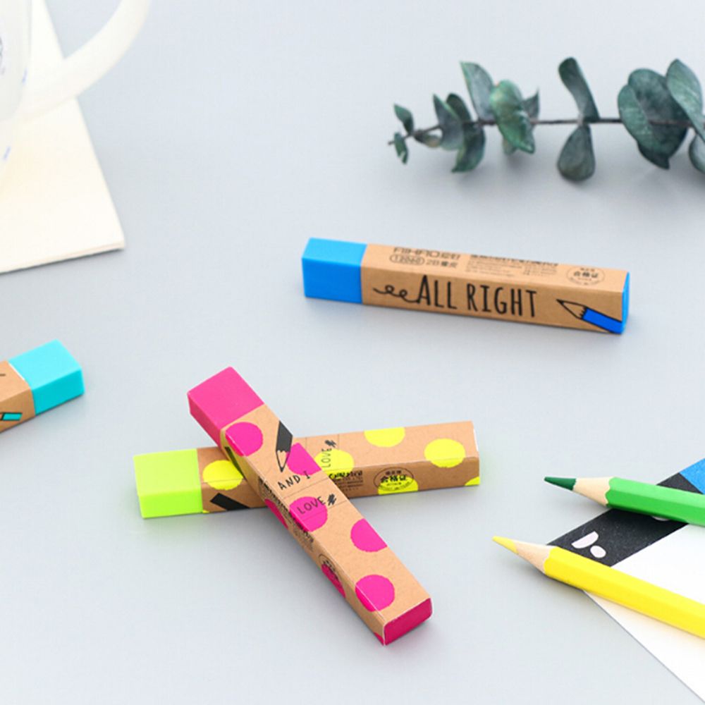 3pcs Office w22 Colorful 2B Soft Stationery w16 Al... – Grandado