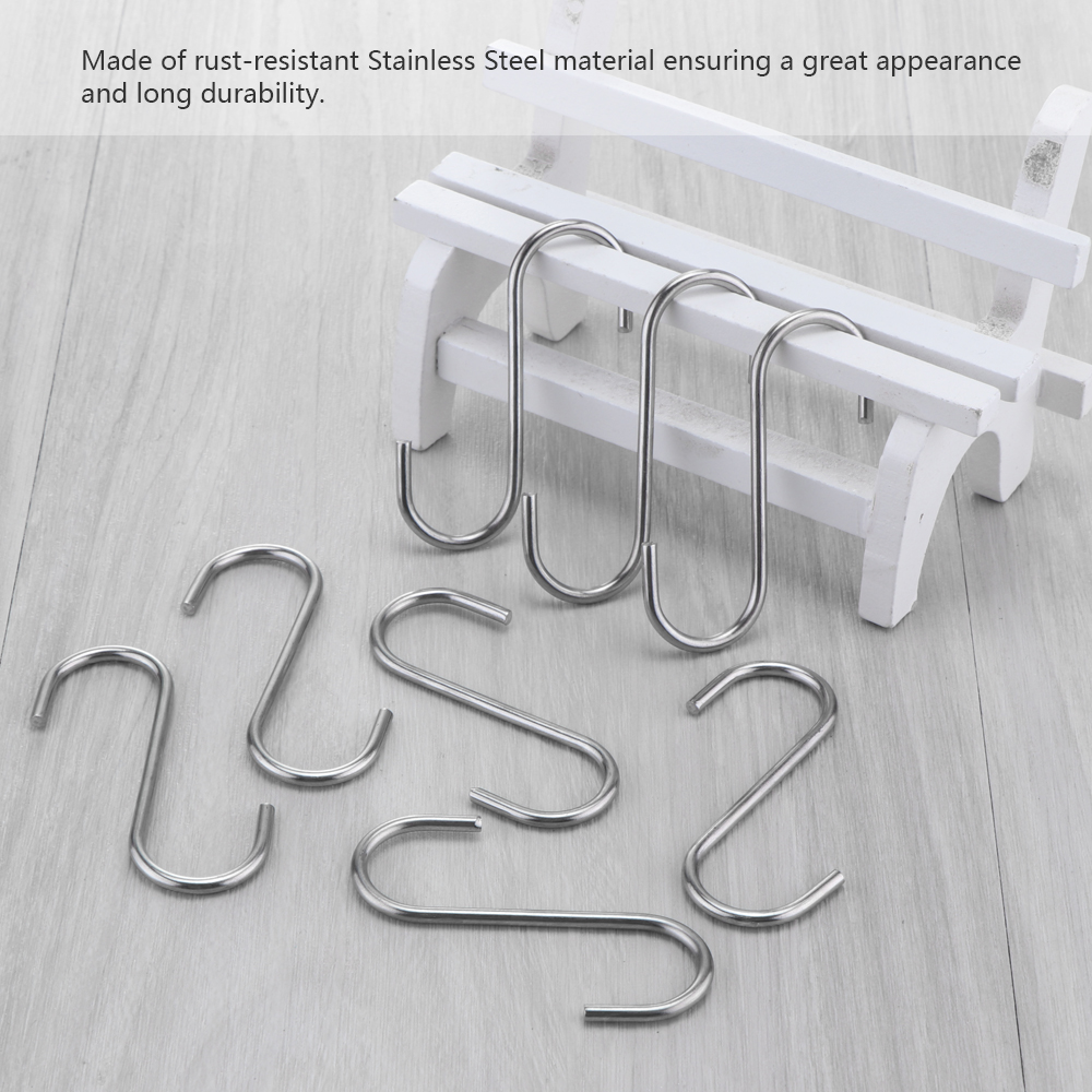 10pcs Powerful Stainless Steel S Shaped Hanger Hoo... – Vicedeal