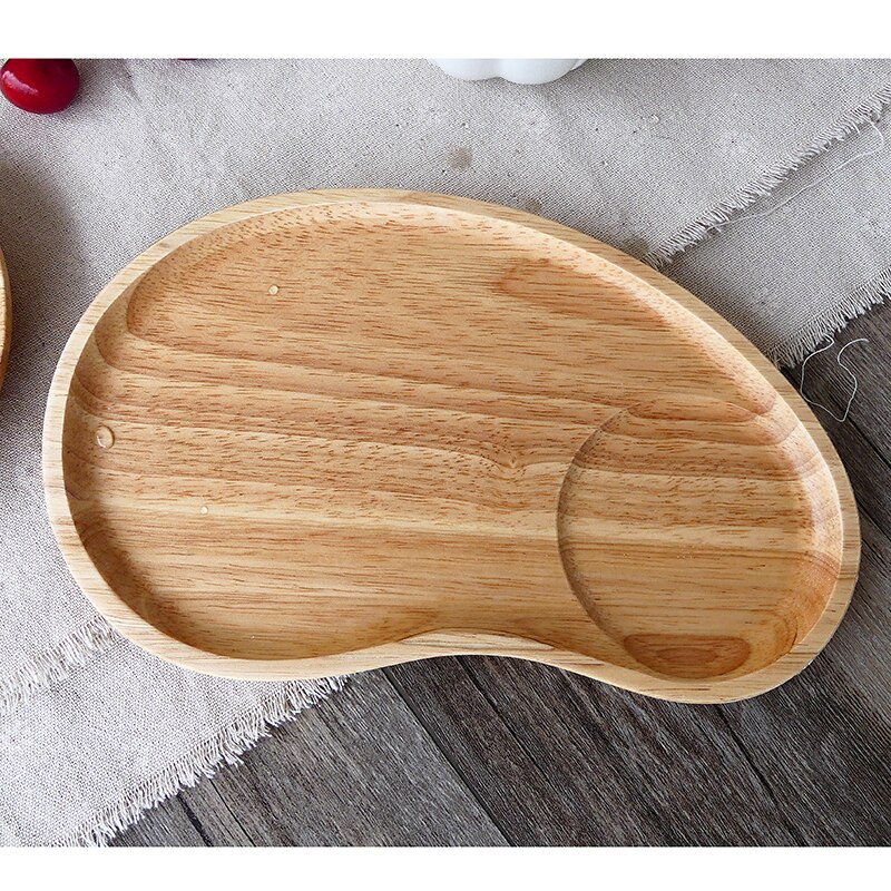 Visual Touch 25cm Irregular Solid Wooden Cake Dish... – Grandado