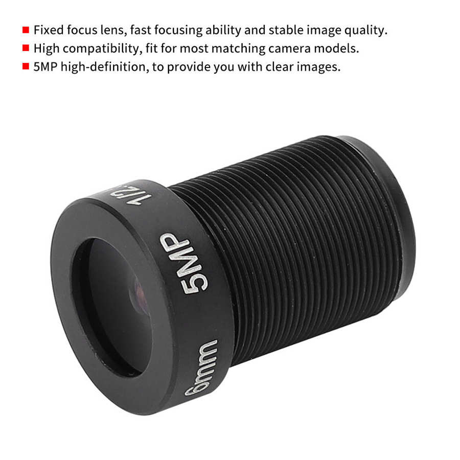 5MP Camera Lens High Definition 6mm Fixed Focal 1/... – Vicedeal