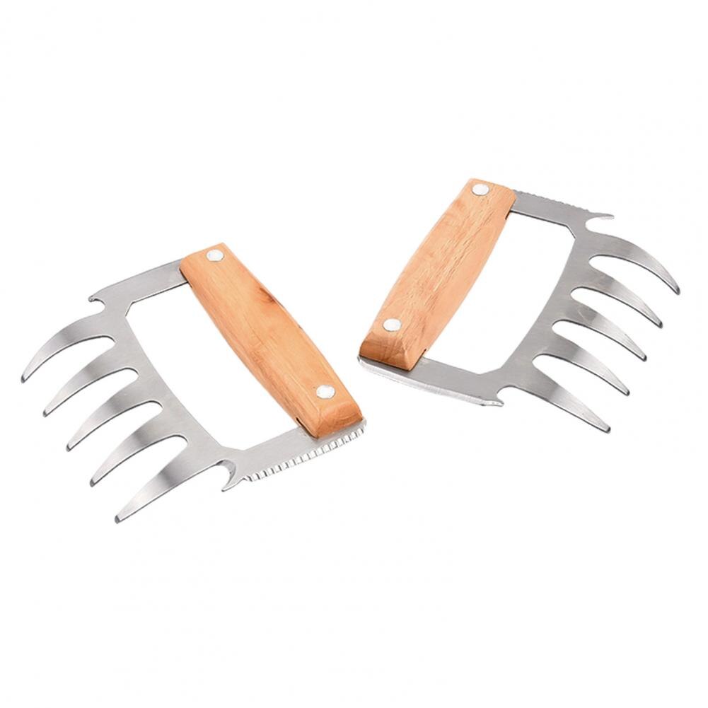 2Pcs Meat Claw Ergonomic Heat Resistant Stainless ... – Grandado