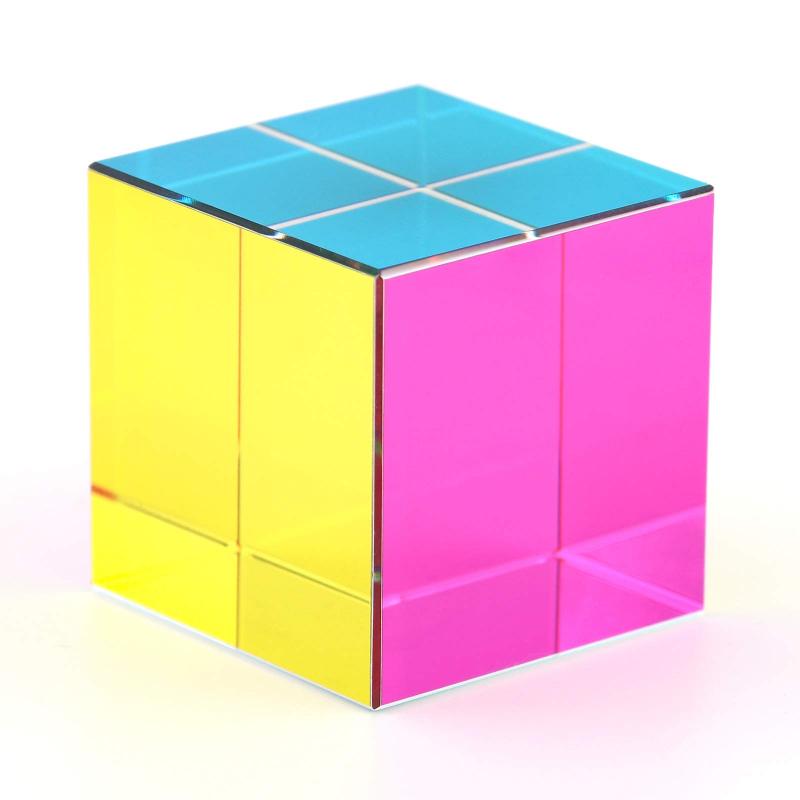 Color Crystal Cube Crystal Pyramid Prism Desktop T... – Vicedeal