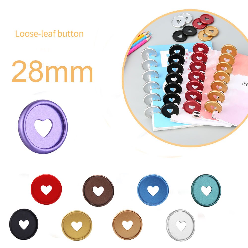 100pcs 28mm Loose-leaf Disc Binding Discs Notebook... – Vicedeal