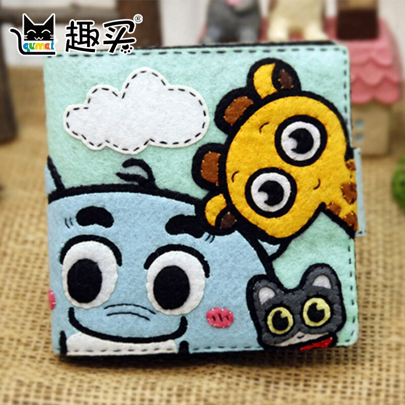 Nonwoven Felt Fabric Animal Zero Wallet Hand Made ... – Grandado