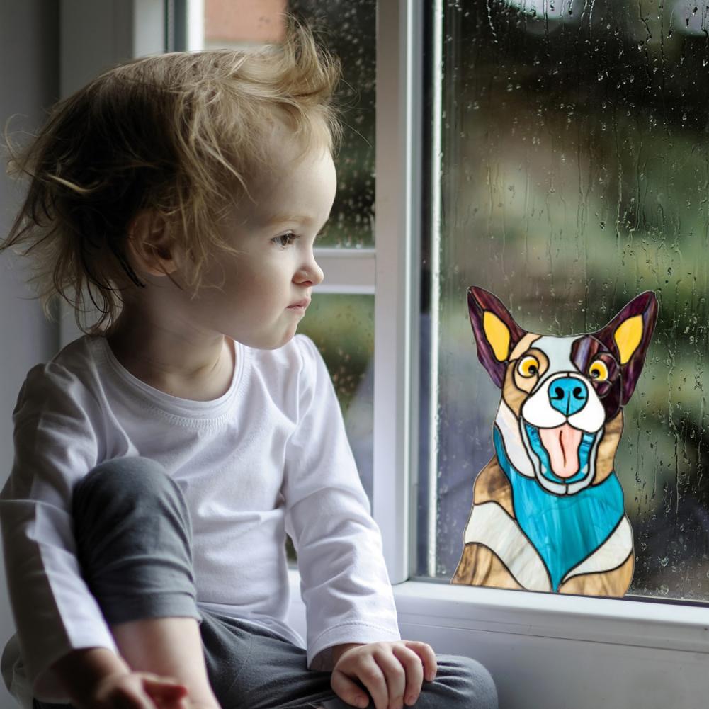 Venster Sticker Cartoon Dierlijke Vorm Sterke Klev... – Grandado