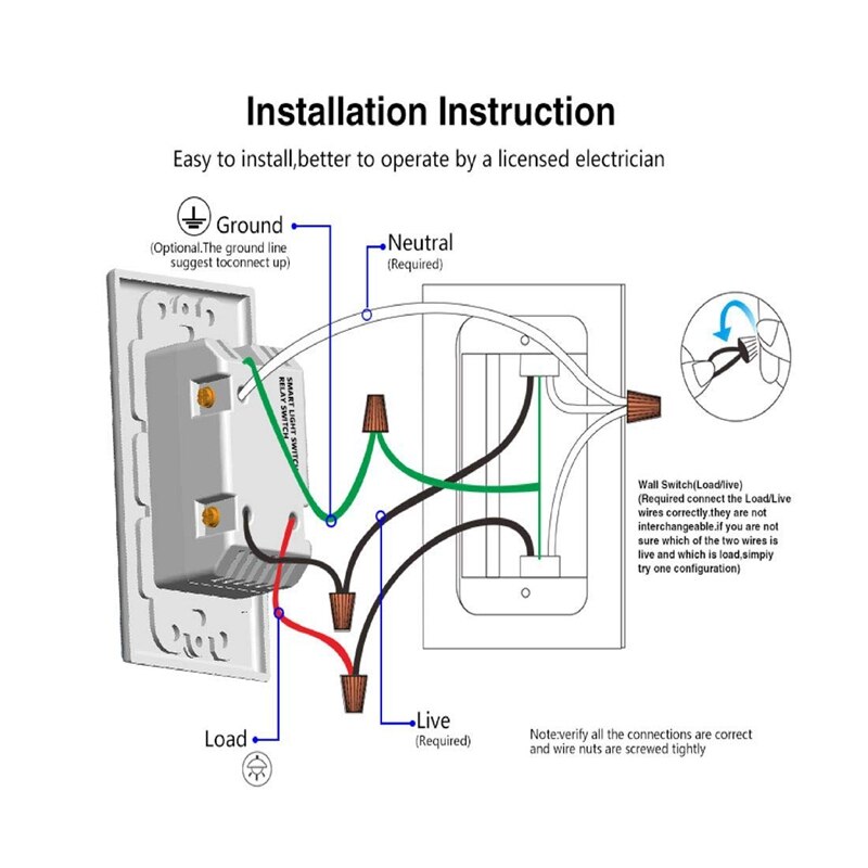 1Gang WiFi Smart Light Switch for Alexa Google Hom... – Vicedeal