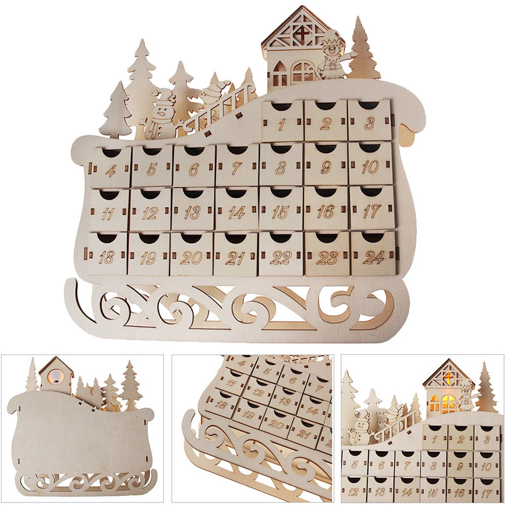 Christmas Desk Calendar Festival Living Room Drawe... – Grandado