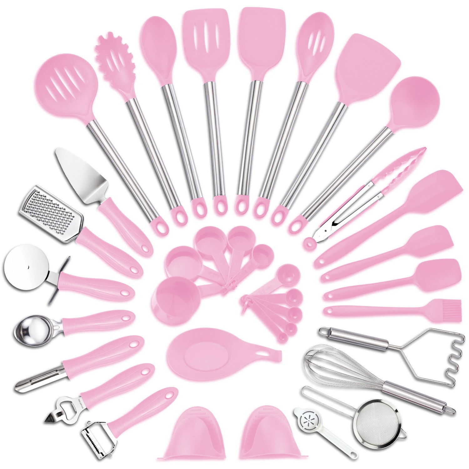 37Piece EU Kitchen Set Cooking Utensils Silicon An... – Grandado